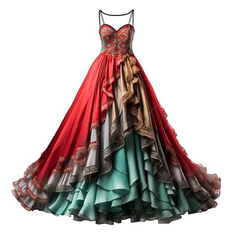 Premium Photo Colorful Of Neapolitan Traditional Dress Type Gown