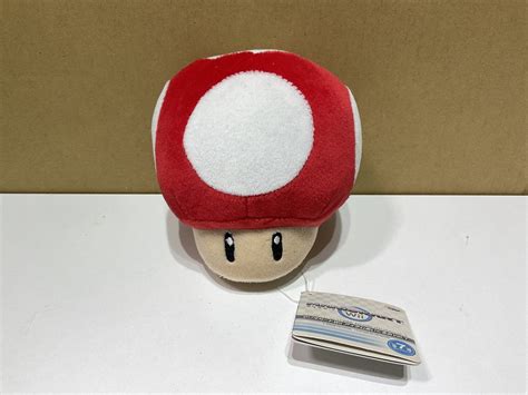 Super Mario Kart Wii Plush Mushroom Toy Banpresto Rare 2009 Nintendo