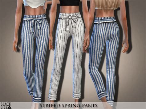 The Sims Resource Striped Spring Pants City Living Needed