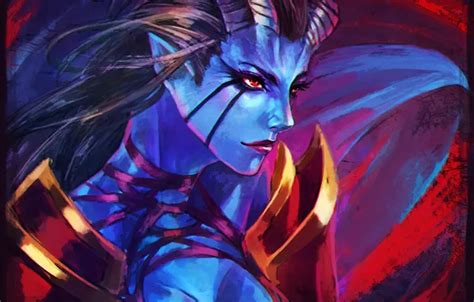 Wallpaper girl face art dota dota akasha queen of pain images for desktop section игры