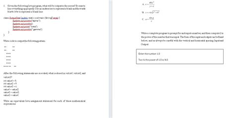 Solved Given The FollowingJava Program What Will Be Chegg