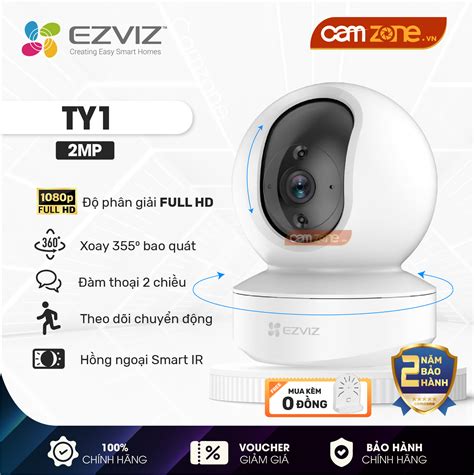 Camera trong nhà EZVIZ TY1 2MP góc quay rộng giá siêu rẻ