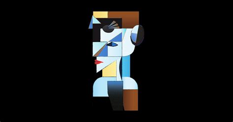 Woman Face Cubist Art Face Sticker Teepublic