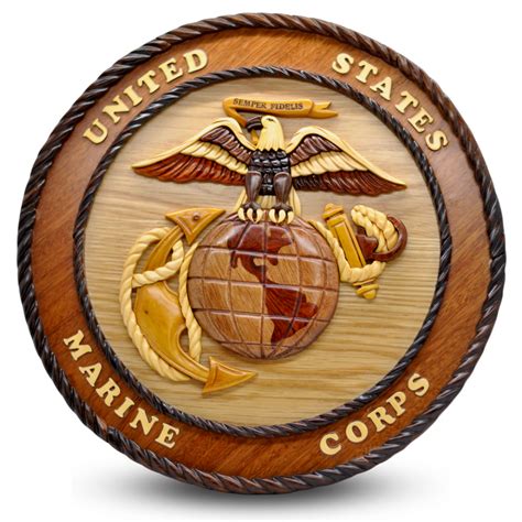 The United States Marine Corps Usmc Emblem Woodenvie