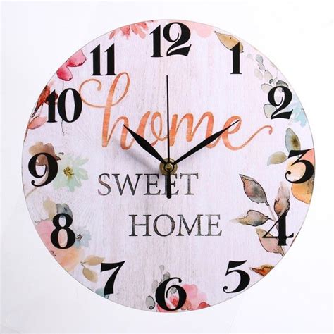 Соломон Часы настенные Дом милый дом дискретный ход 23 5 см купить по низкой цене в