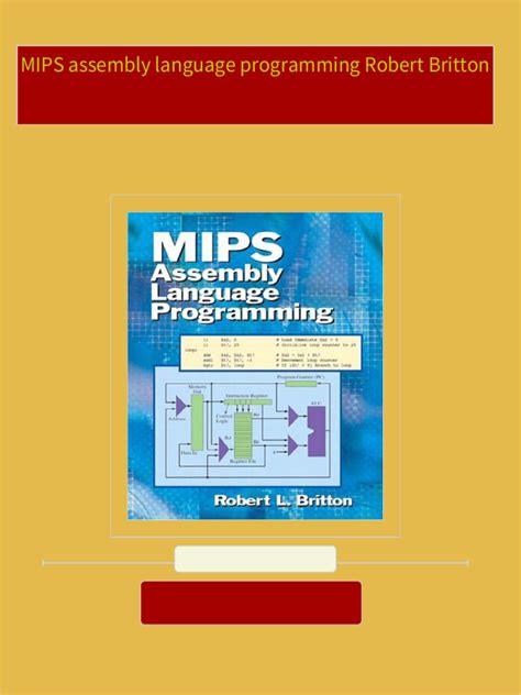 pdf mips assembly language programming robert britton download pdf