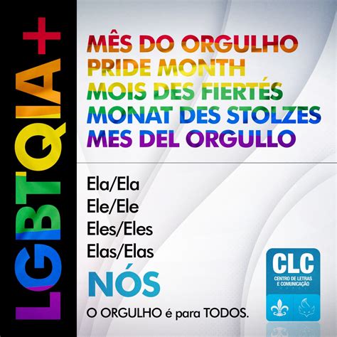 Mês Do Orgulho Lgbtqia Portal Do Centro De Letras E Comunicação