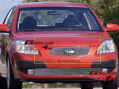 APS Compatible With Kia Rio 2006 2009 Main Upper Aluminum Chrome
