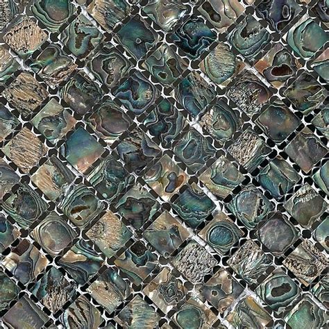 Free Shipping New Zealand Paua Shell Abalone Shell Mosaic Mesh Backing