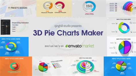 3d Pie Charts Maker Infographics Ft 3d And 3d Pie Charts Envato