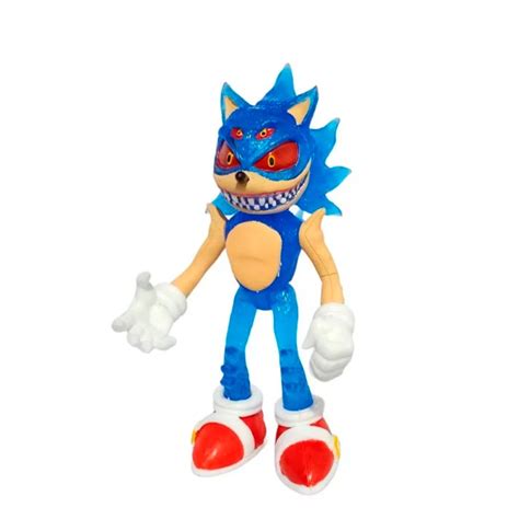 Sonic Exe Figure Red Eyes Creepypasta Hedgehog Sega Sonix X Etsy