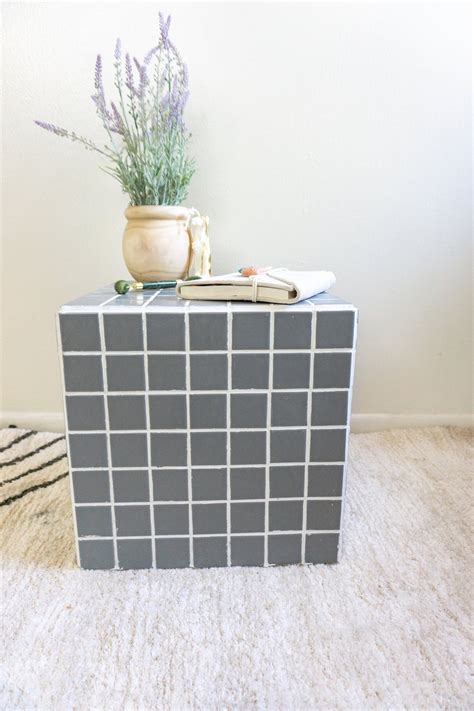 Cube Table Tile Table Ceramic Tile Coffee Table Side Table