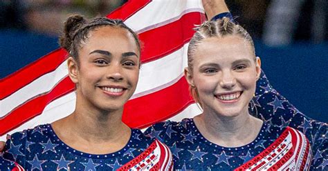 Jade Carey Hezly Rivera Revel In Team Usa Gymnastics Gold Medal Win