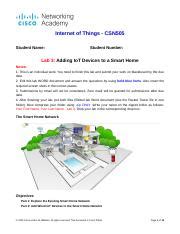 Exploring And Adding Iot Devices To A Smart Home Network Course Hero