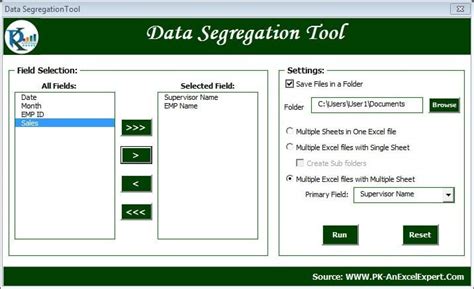 Data Segregation Tool In Excel Vba Pk An Excel Expert