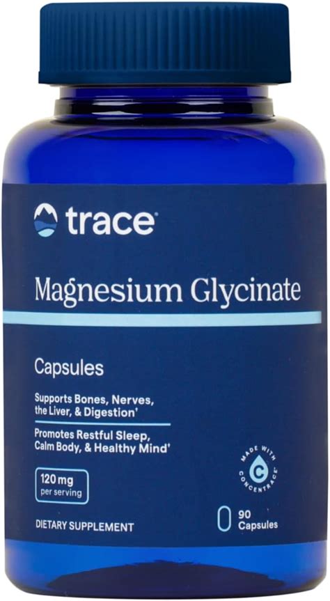 Köp Trace Minerals Magnesium Glycinate 120 Mg 90 Kapslar Bonmed