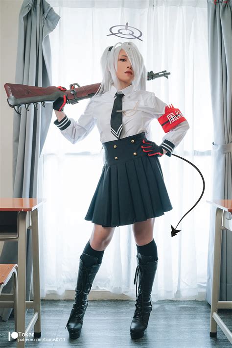 Tokar 浵卡 Laurus0711 Cosplay Shiromi Iori Blue Archive 45 Photos