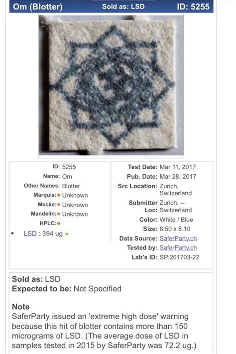 Almost 400ug Of Lsd On One Tab That Is Terrifying Rpsychedelics