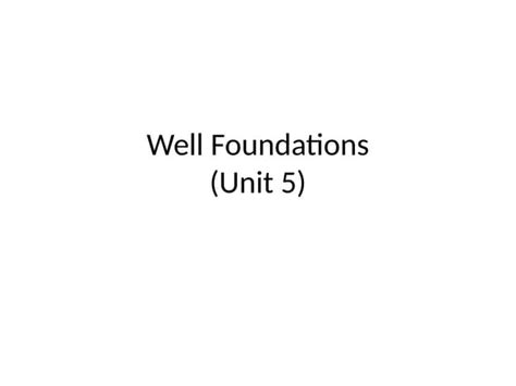 Unit 5foundation Engineeringunit5pptx