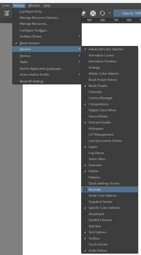 Recorder Docker Help General Questions Krita Artists