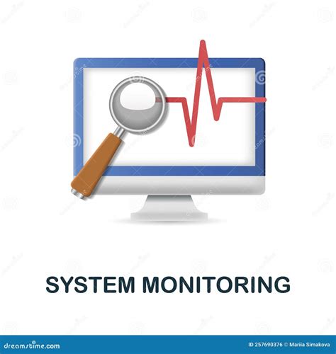 System Monitoring Icon 3d Illustration From Data Science Collection Creative System Monitoring