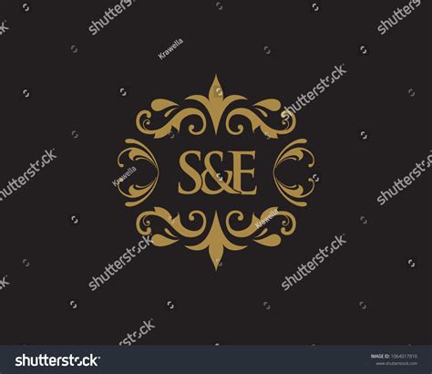 Se Initial Logo Ornament Ampersand Monogram Stock Vector Royalty Free 1064017910 Shutterstock