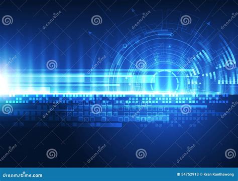 Vector Digital Technology Concept Abstract Background Stock Vector Illustration Of Electric