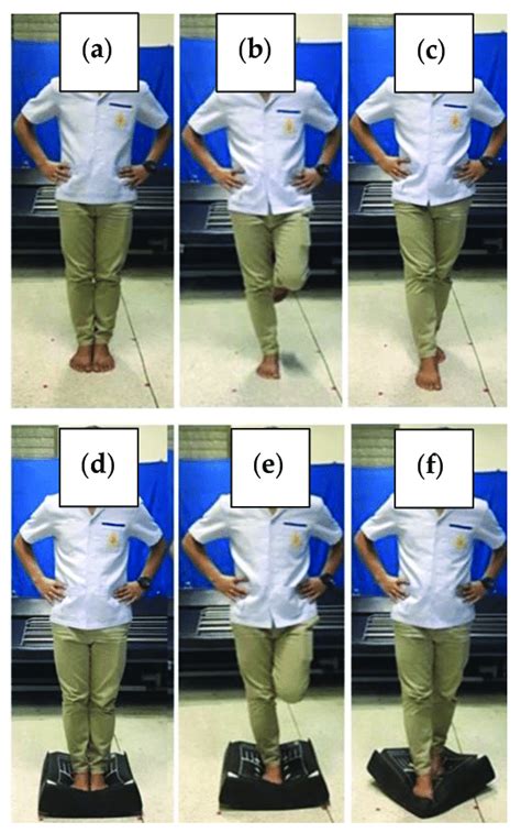 Static Balance Assessment A Double Leg Stance With Feet Together Download Scientific Diagram