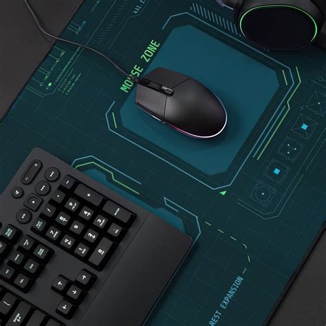 Futuristic Sci Fi Keyboard And Mouse Desk Mat 60 Percent Etsy