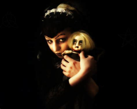 Goth Girl And Her Doll Goth Girls Play Time Goth