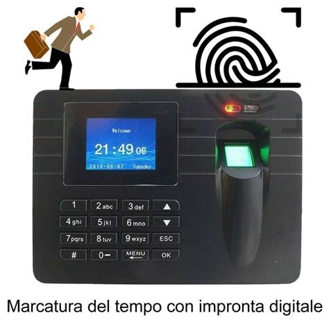 DANIMINI Marcatore Tempo Ufficio Palestra Impronta Digitale Scanner