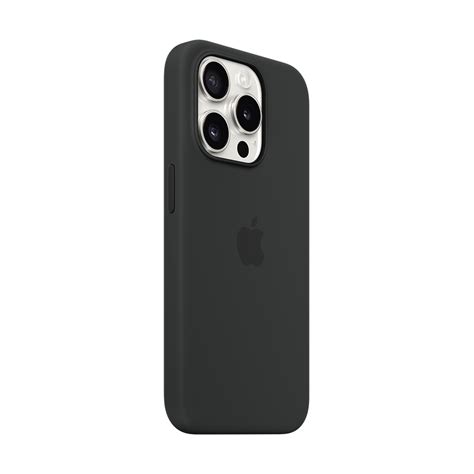 Apple Iphone 15 Pro Silicone Case With Magsafe Black