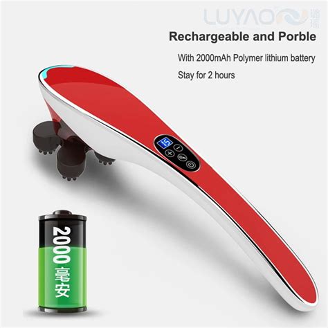 Cordless Lithium Battery Handheld Percussion Massager Heating Percussion