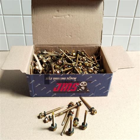 Jual Baut Drilling 12x50 Jms Panda 1 Box 250 Pcs Baut Roofing
