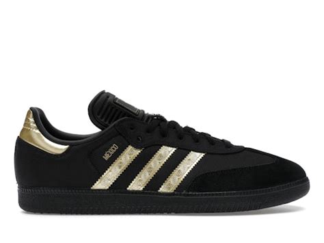 Adidas Samba Og Mexico Black Gold Metallic Mens Jh5656 Us