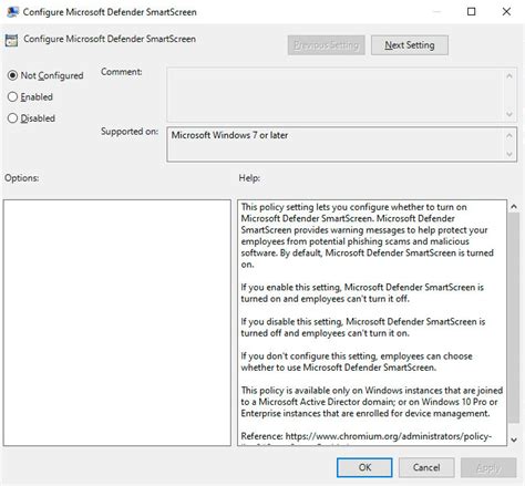 Microsoft Edge Policy Template