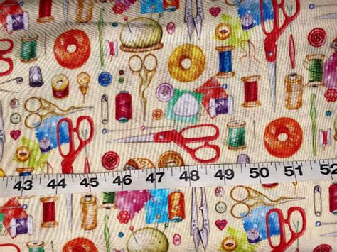 Sewing Notions Fabric Cotton Fat Quarter By The Yard Etsy