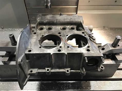Ahnendorp B A S Motorgehäuse größer fräsen dreistufig inkl planen CNC Bearbeitung VW Käfer