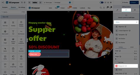 How To Create Gradient Backgrounds For Buttons Ecomposer Landing