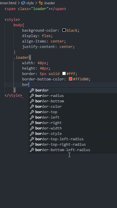 Loading Spinner On Css And Html💫 Youtube