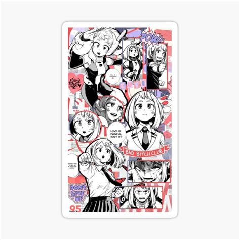 Ochako Uraraka Sticker For Sale By Shihaiken Redbubble