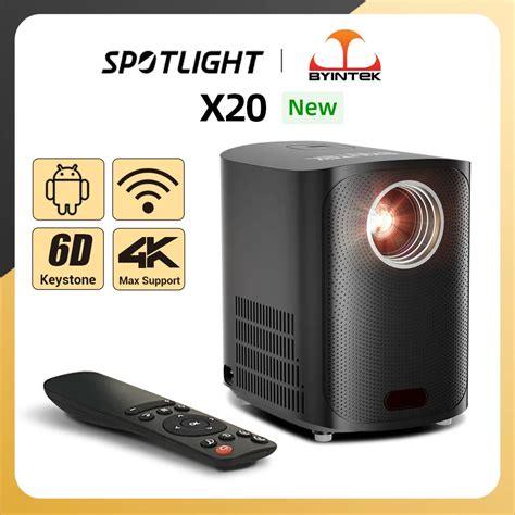 BYINTEK X20 Projetor Portátil Mini LED Inteligente Android Wi Fi