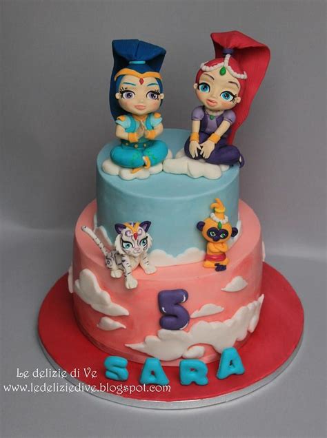 Shimmer And Shine Cake Decorated Cake By Le Delizie Di Cakesdecor
