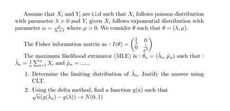Assume That Xi And Yi Are I I D Such That Xi Follows Chegg Com