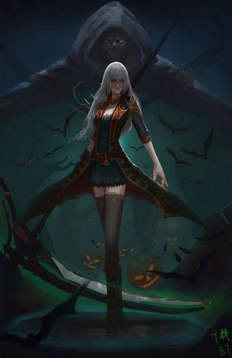 Female Grim Reaper Artwork