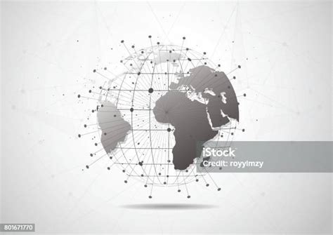 全球網路連接世界地圖點和線組成的全球業務概念向量圖向量圖形及更多世界地圖圖片 世界地圖 互聯網 人 Istock