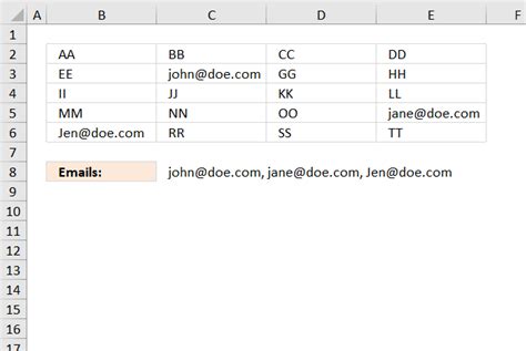 How To Extract Email Addresses From An Excel Sheet