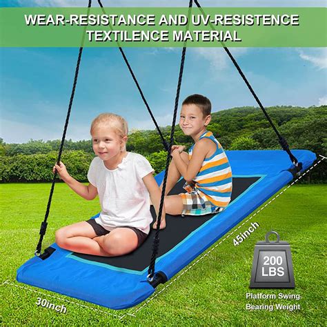 600lbs Heavy Duty Swing Set With 1 Platform Swing 2 Belt Swings A Fr Trekassy