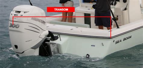 Boat Transom Diagram
