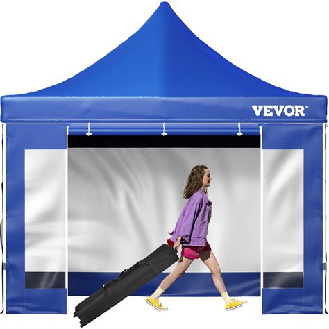 Vevor 10 X 10 Ft Pop Up Canopy Tent Outdoor Patio Gazebo Tent With Removable Sidewalls And